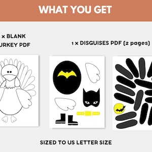 Batman Turkey Disguise Template Printable Disguise a Turkey Batman ...