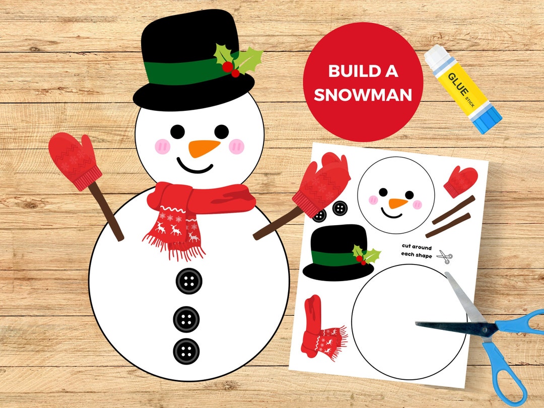 Muñeco de nieve imprimible / muñeco de nieve imprimible / plantilla de ...