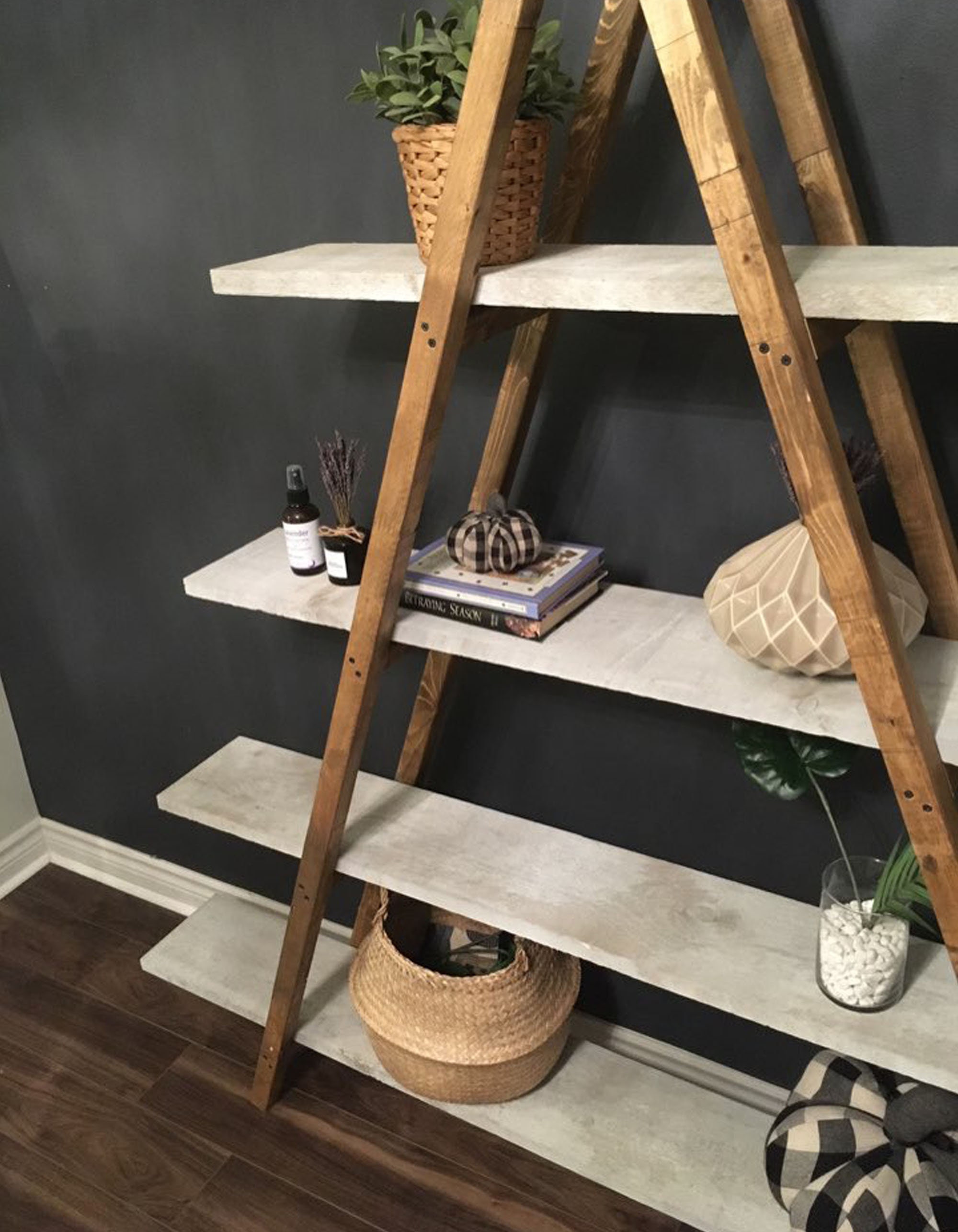 Pyramid Shelf / Rustic Barn Board Deco Shelf / Deco / Furniture ...