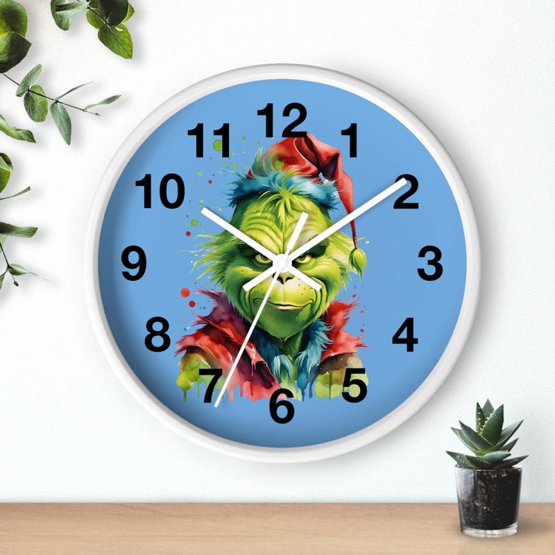 Grinch Clock - Etsy