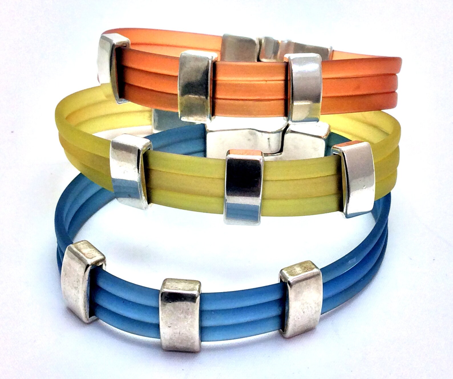 Silicone Bracelets, Transparent, Stackable Bracelets, Summer Jewelry ...