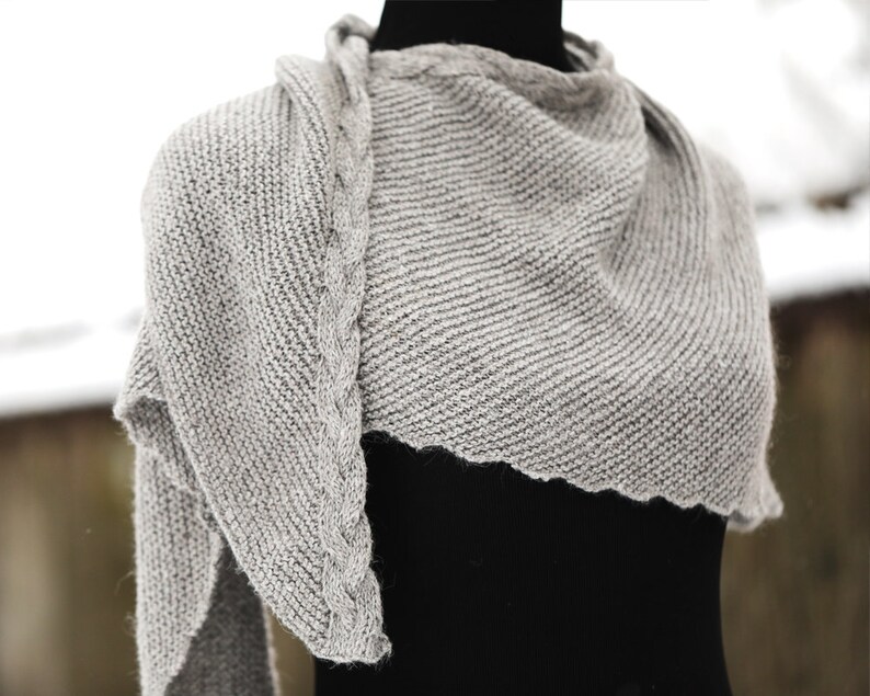 Slink | a Reversible Triangular Wrap Featuring a Braided Cable ...