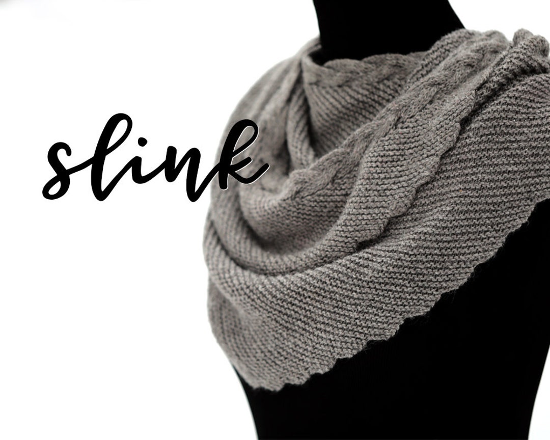 Slink | a Reversible Triangular Wrap Featuring a Braided Cable ...