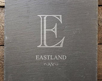 Engraved Photo Slate Tray Personalized Slate Cheese Board | Etsy