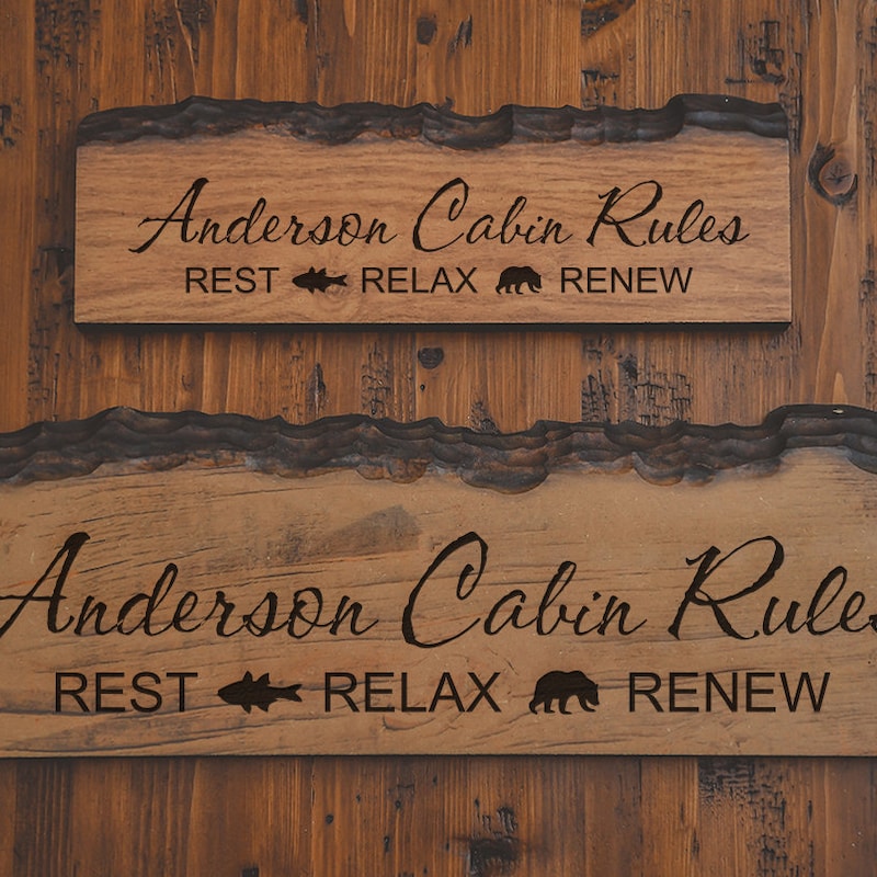 Cabin Rules - Etsy