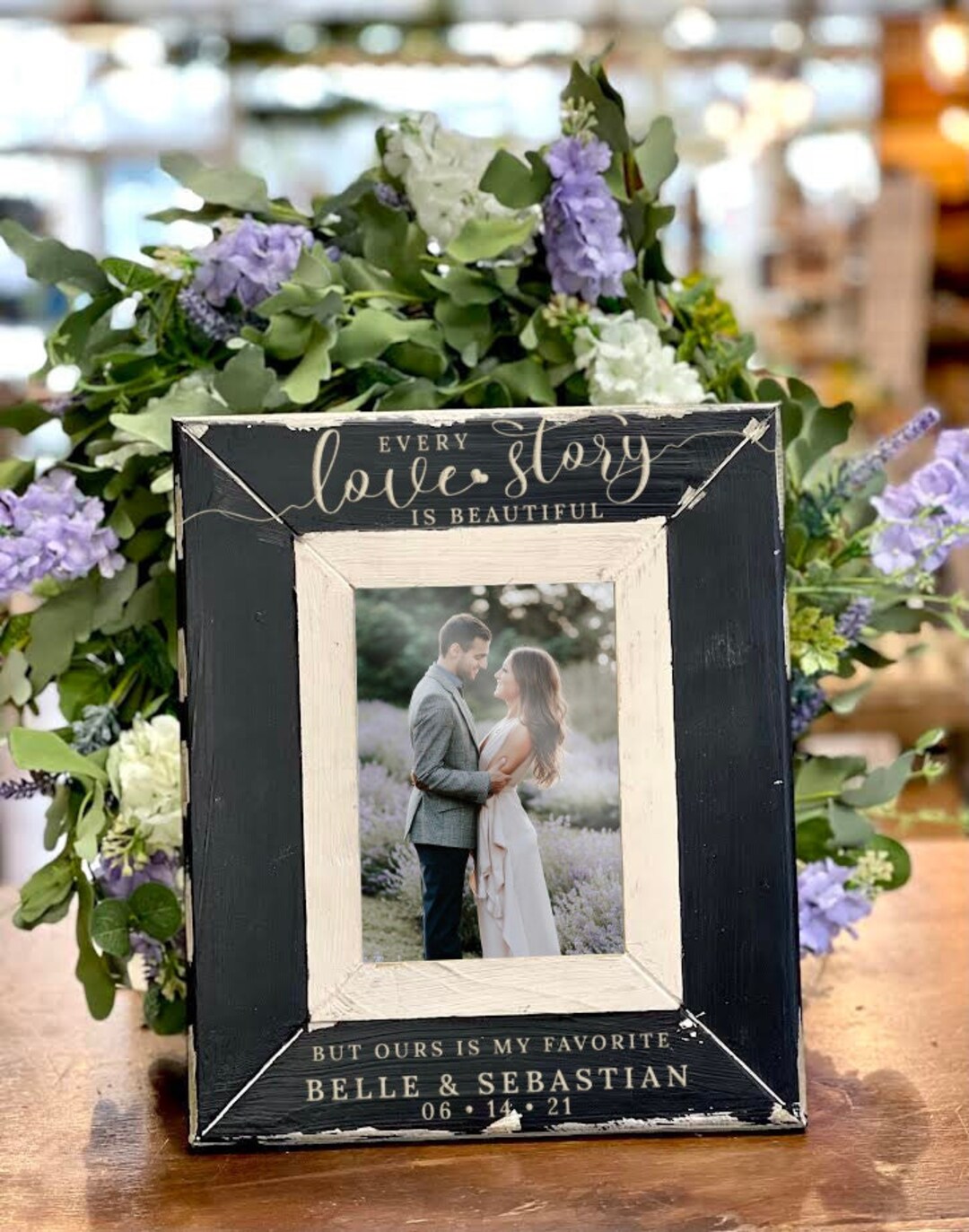 Personalized Wedding 4x6 Photo Frame-anniversary Wedding Picture Frame ...