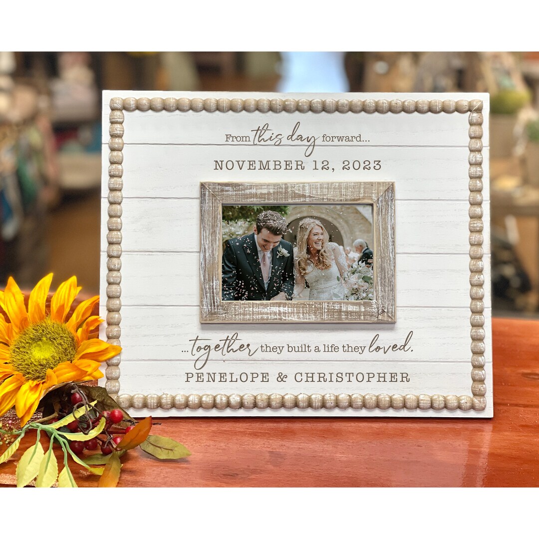 From This Day Forward Personalized Frame- Engraved Wedding Gift-4x6 ...