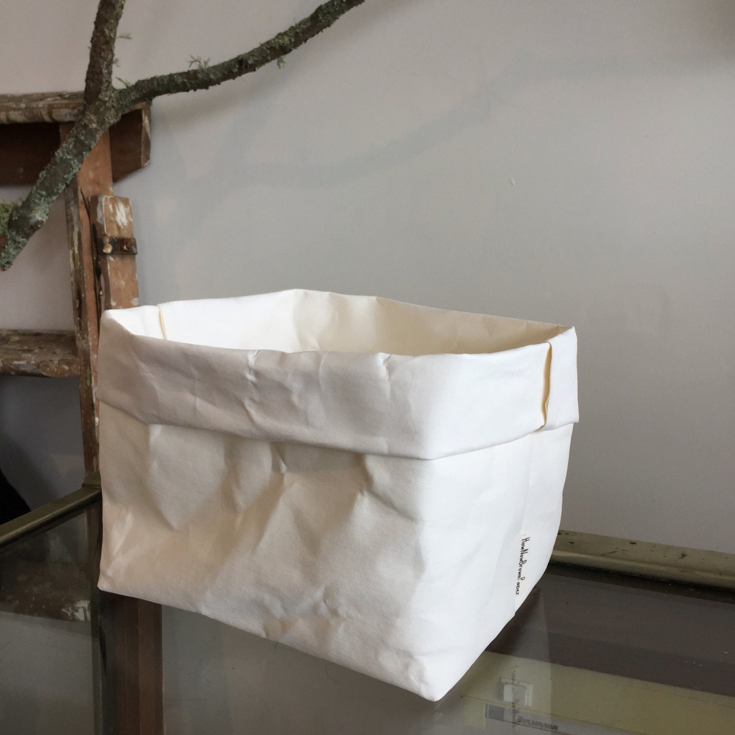 Washable Paper Gift Hamper LARGE Washable Paper Bag Kitchen Basket Eco ...