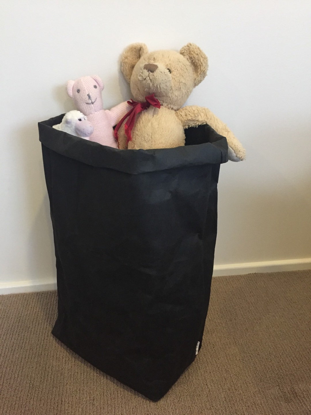 Washable Paper Basket JUMBO / Washable Paper Plant Holder / Laundry ...