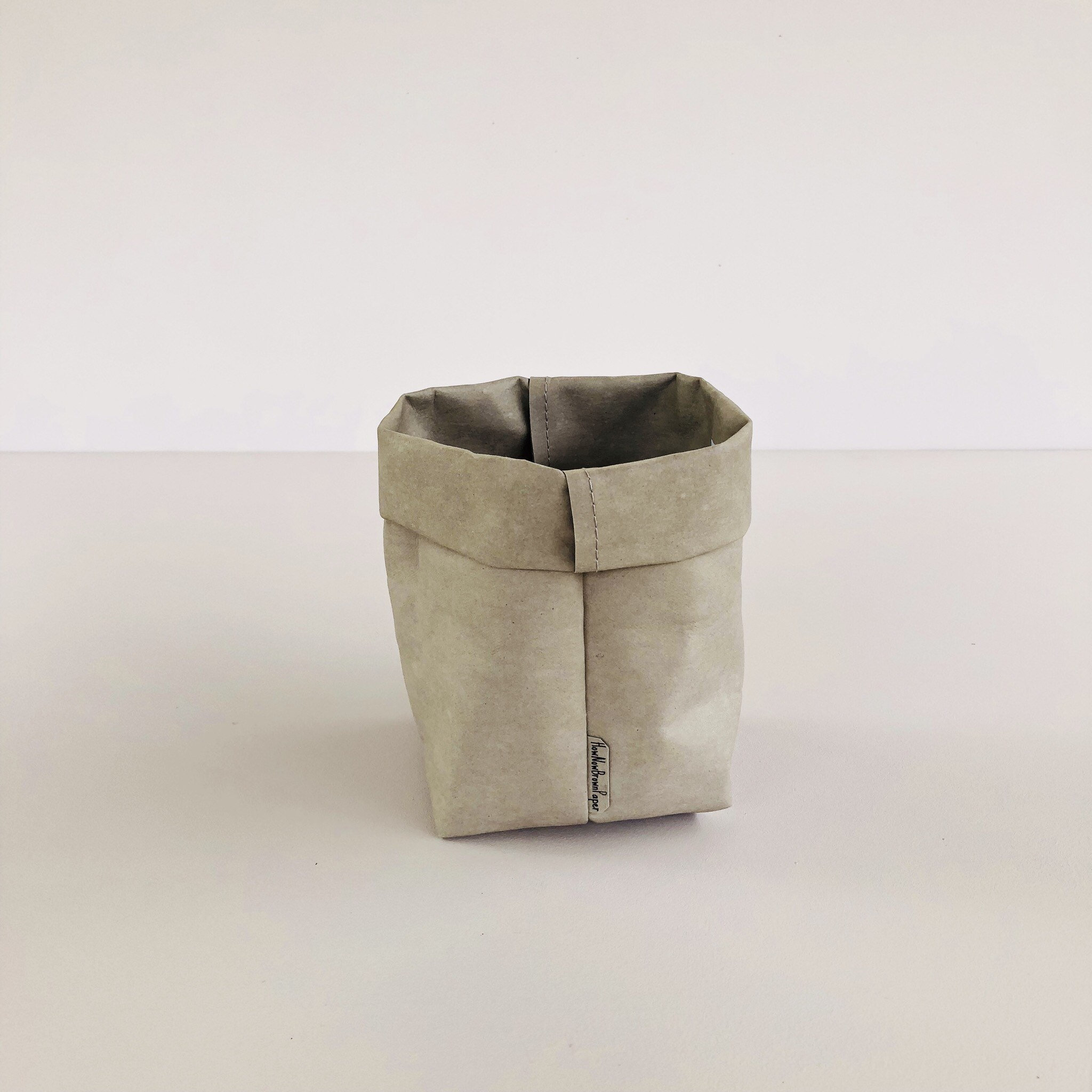 Washable Kraft Paper Storage Bag / MEDIUM Grey / Plant Kitchen - Etsy