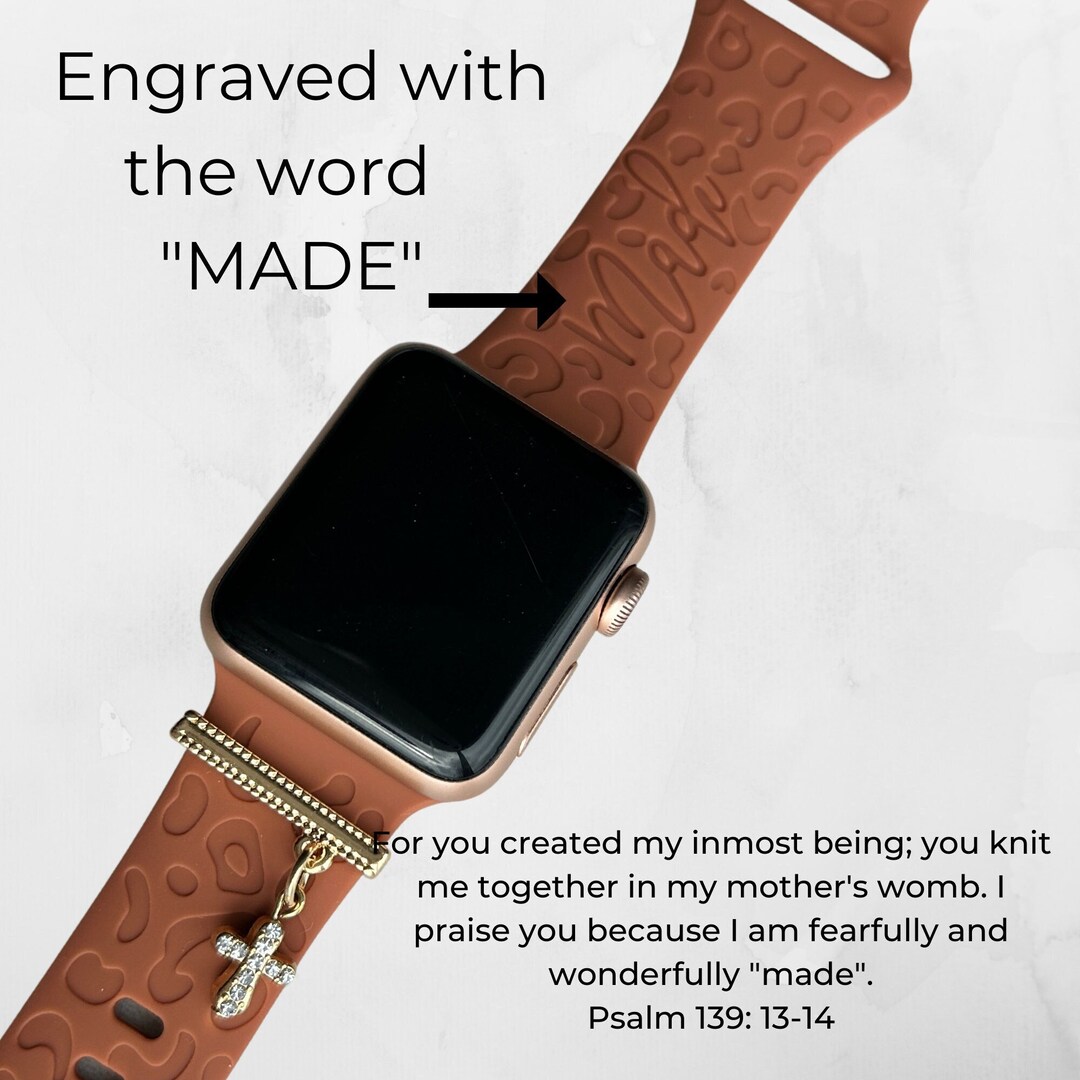Christian Apple Watchband, Bible Verse Watchband, Cheetah Apple ...
