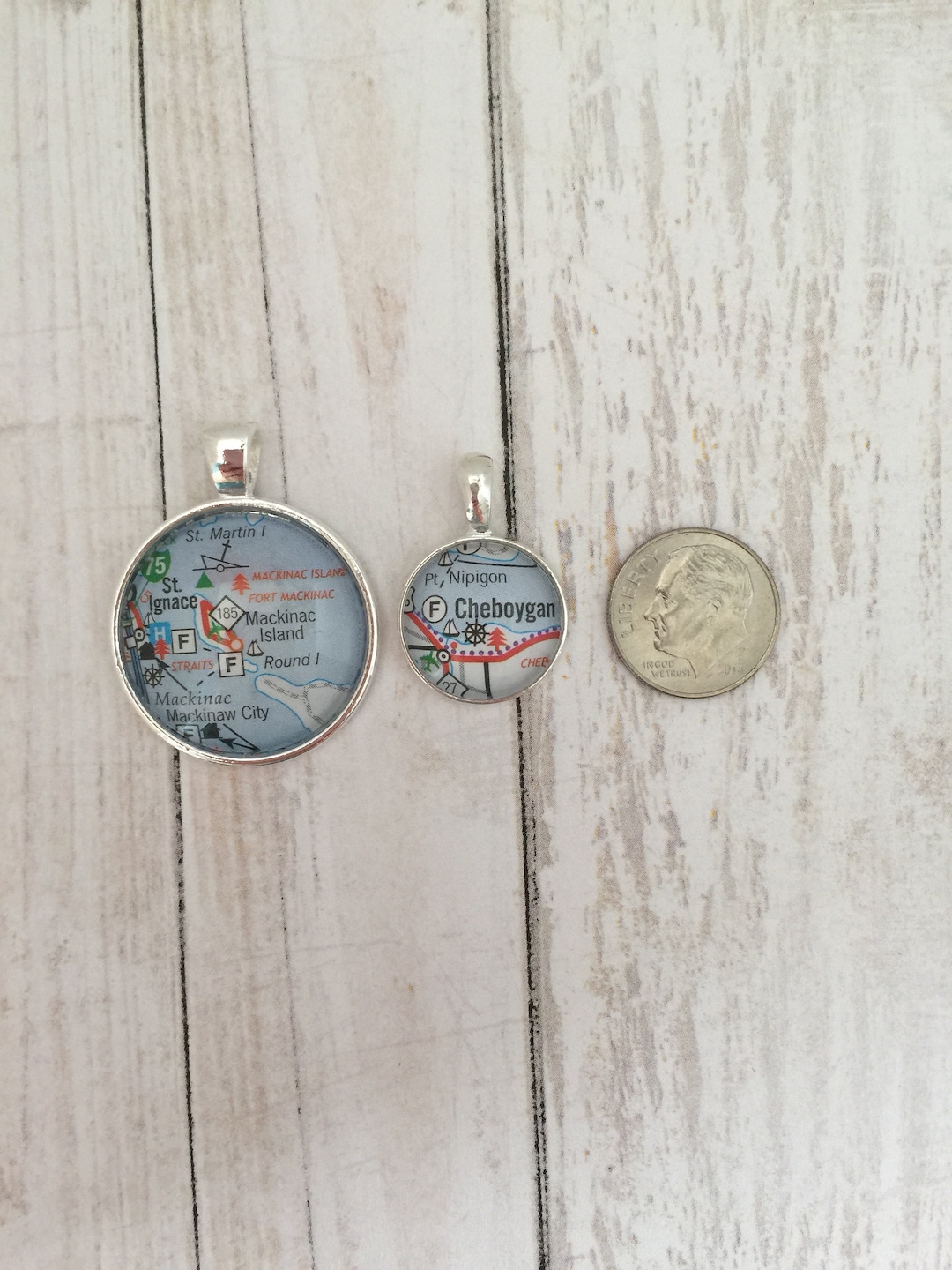 ADD ON - CUSTOM Map Charm - Etsy