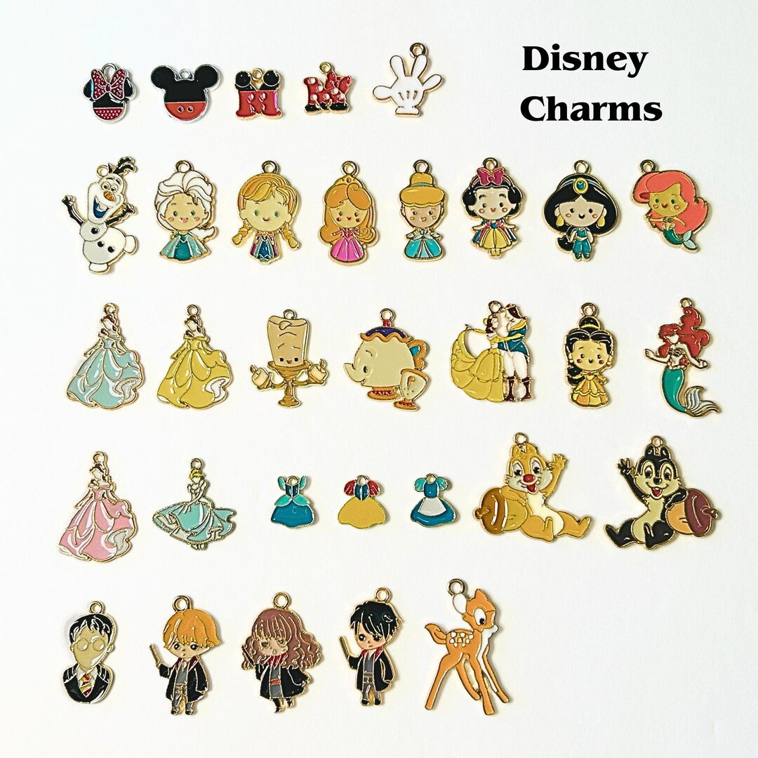 Add Ons - Disney Enamel Charms, Disney Colorful Charms, Gold Plated ...