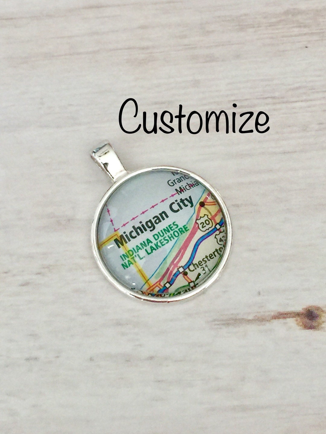 Custom Map Necklace, Personalized Map Necklace - Etsy