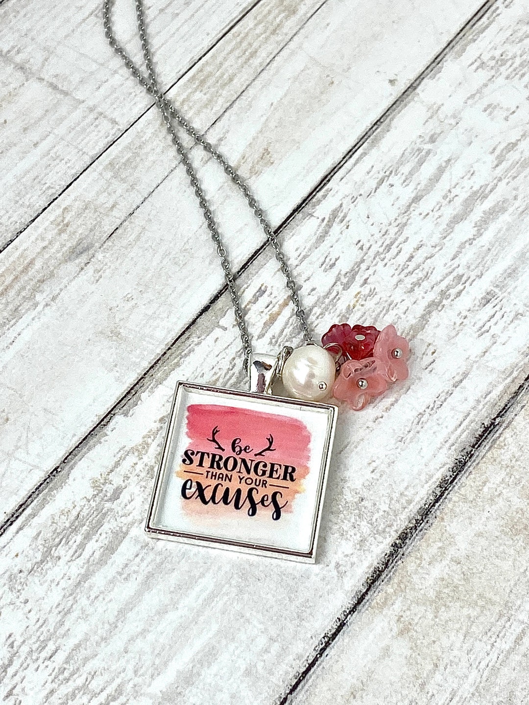 Quote Jewelry, Positivity Gift, Inspirational Necklace, Gift Idea, Mom ...