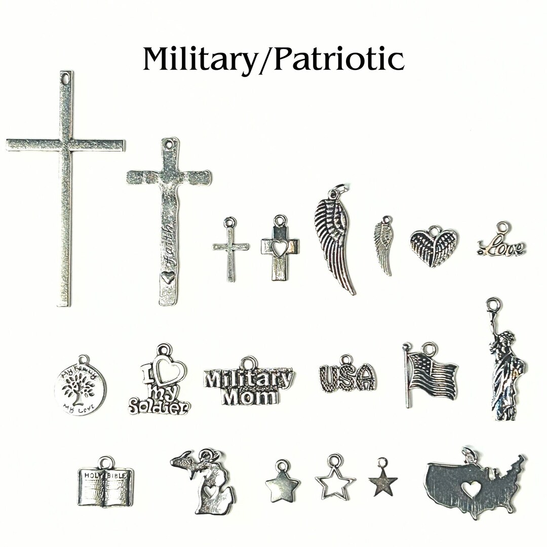 Add Ons - Military Charms, Silver Plated Charms, Charm Personalization ...