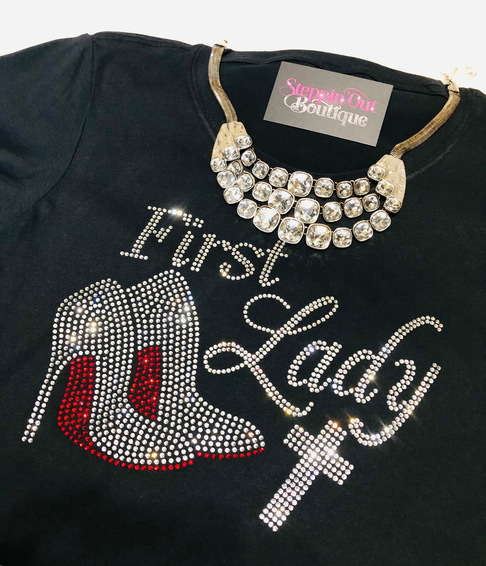 First Lady Rhinestone Bling Shirt First Lady Bling T Shirt - Etsy