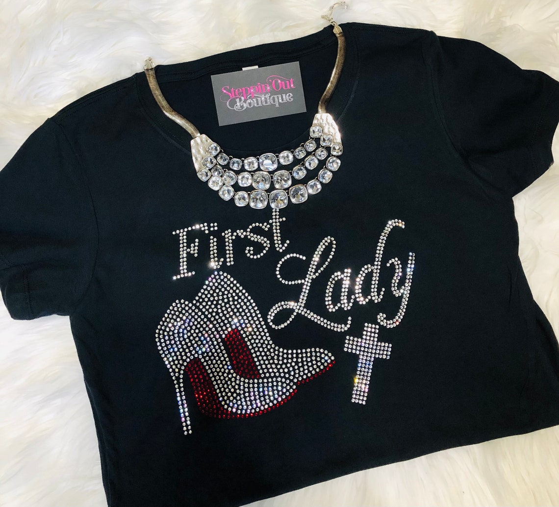 First Lady Rhinestone Bling Shirt First Lady Bling T Shirt - Etsy