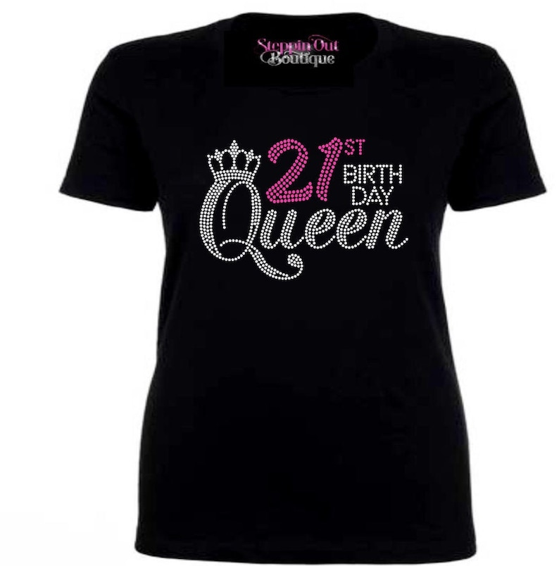21st Birthday Shirt, Birthday Girl Bling Shirt, Birthday Diva ...