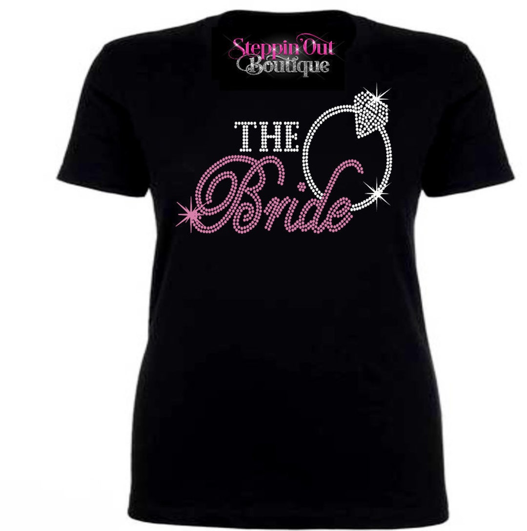 The Bride Rhinestone Bling Shirt, the Bride Bling Shirt, Bride to Be ...