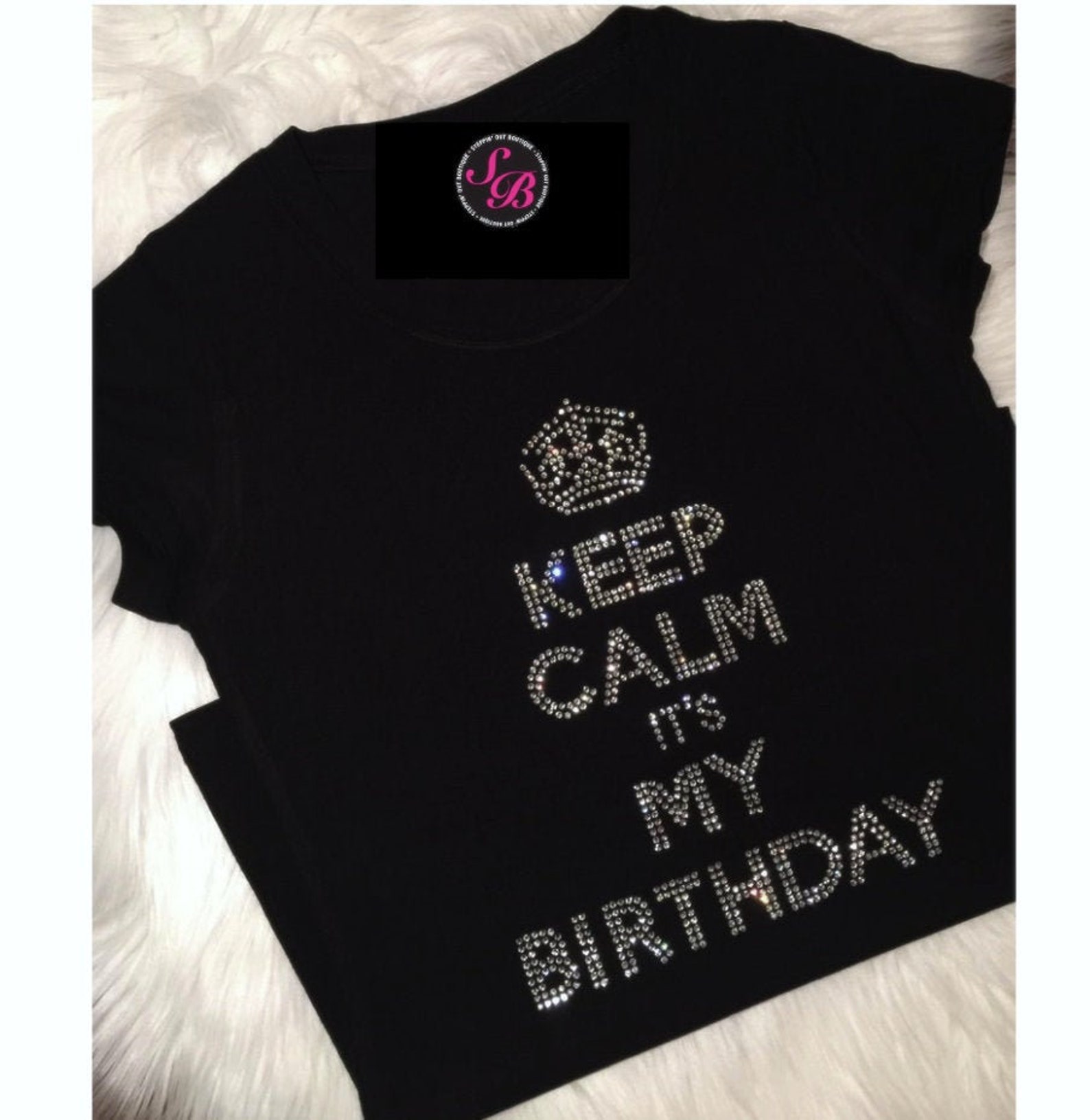 Birthday Girl Shirt Womens Birthday Shirt Womens Rhinestone Etsy