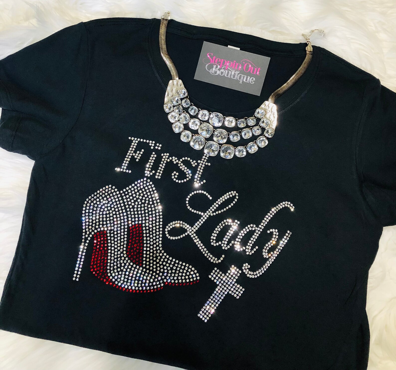 First Lady Rhinestone Bling Shirt First Lady Bling T Shirt - Etsy