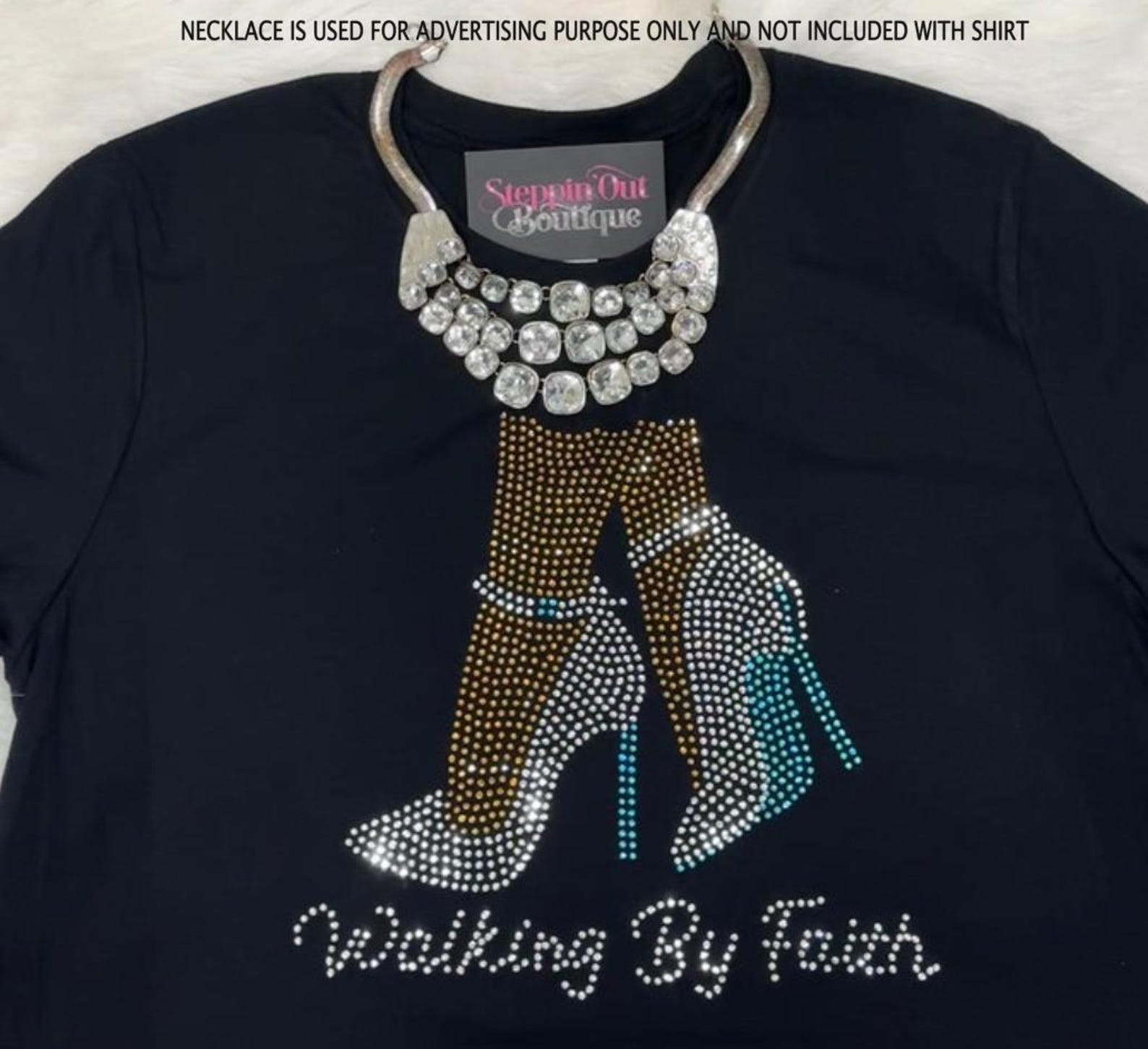 Walking by Faith Rhinestone Shirt, Walking by Faith Bling Shirt ...