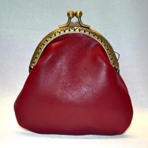 Leather Coin Purse. Small Coin Purse, Genuine Leather, Coin Purse ...