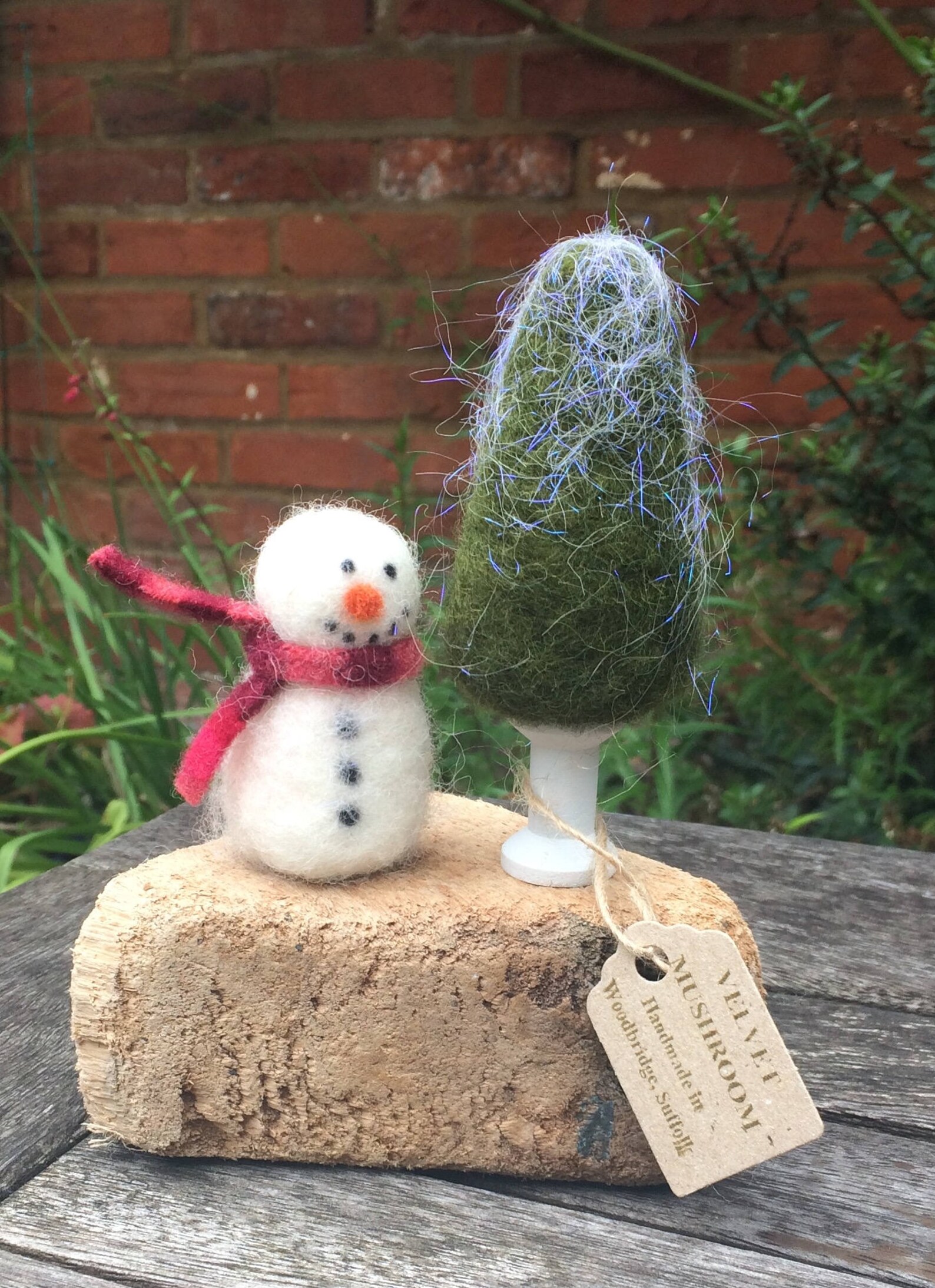 Needle Felted Christmas Decorations - Handmade by Velvetmushroom - Etsy