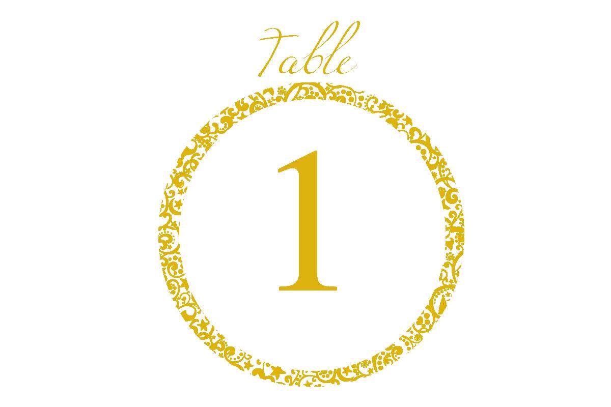 Gold Circle Filigree Table Numbers - Etsy
