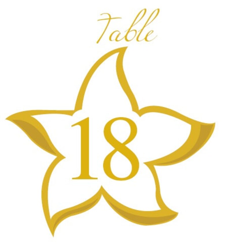 Gold Starfish Table Numbers, Beach Theme - Etsy