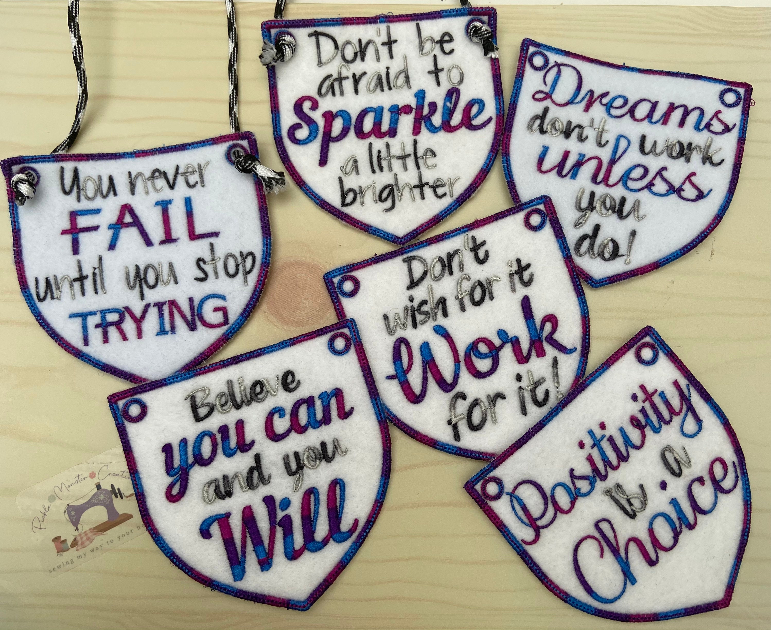 Positive affirmations banner, wall decor, girl power, Daily positive ...