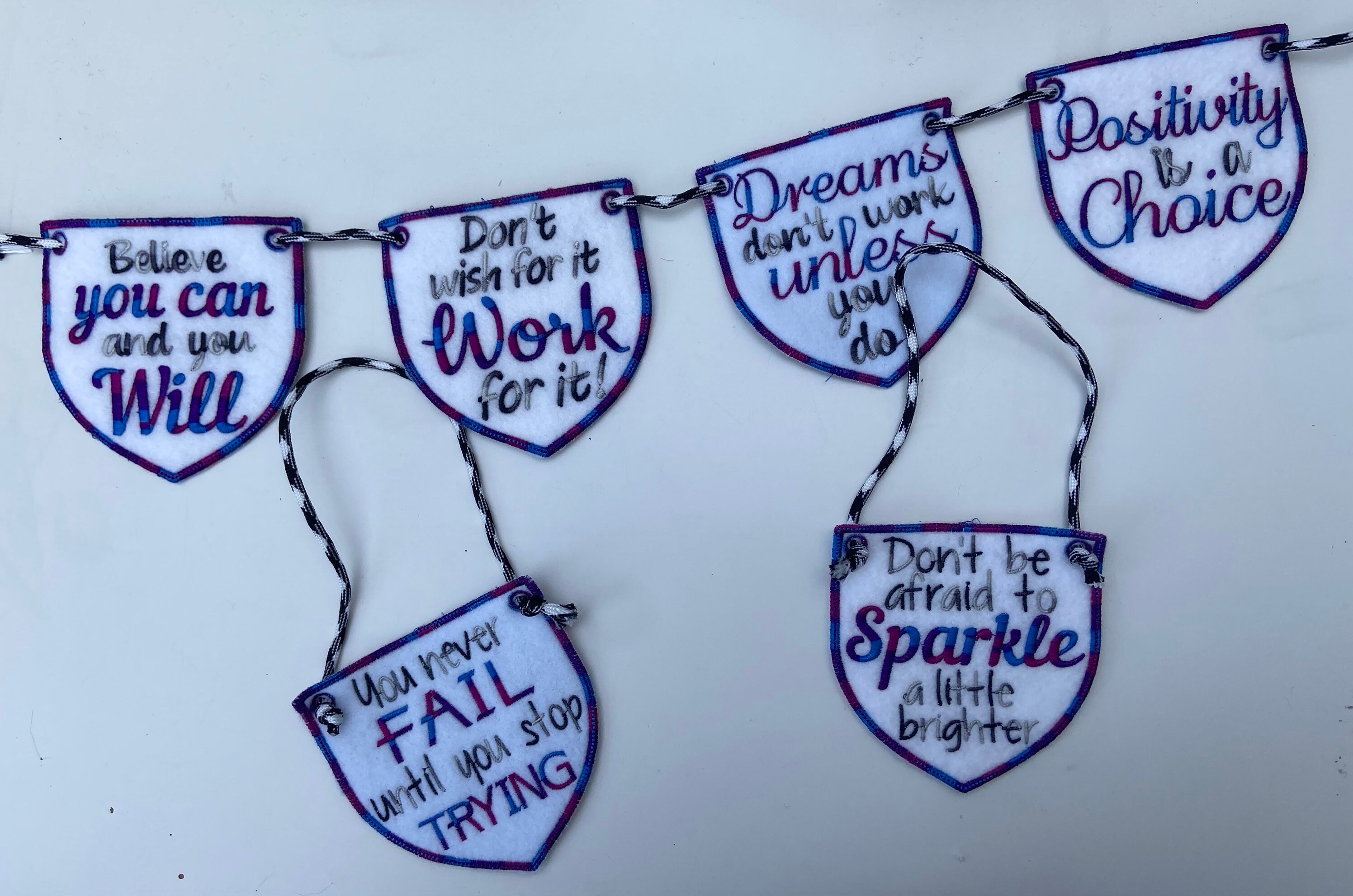 Positive affirmations banner, wall decor, girl power, Daily positive ...