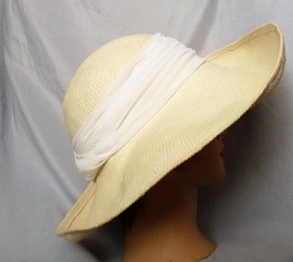 Frank Olive wide brim straw hat m - Gem