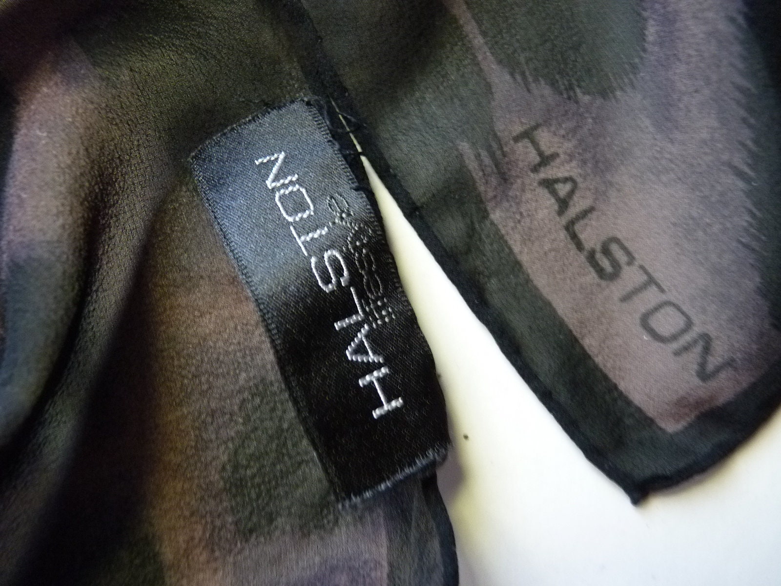 Halston Animal Print Silk Chiffon Scarf 34x34" - Etsy