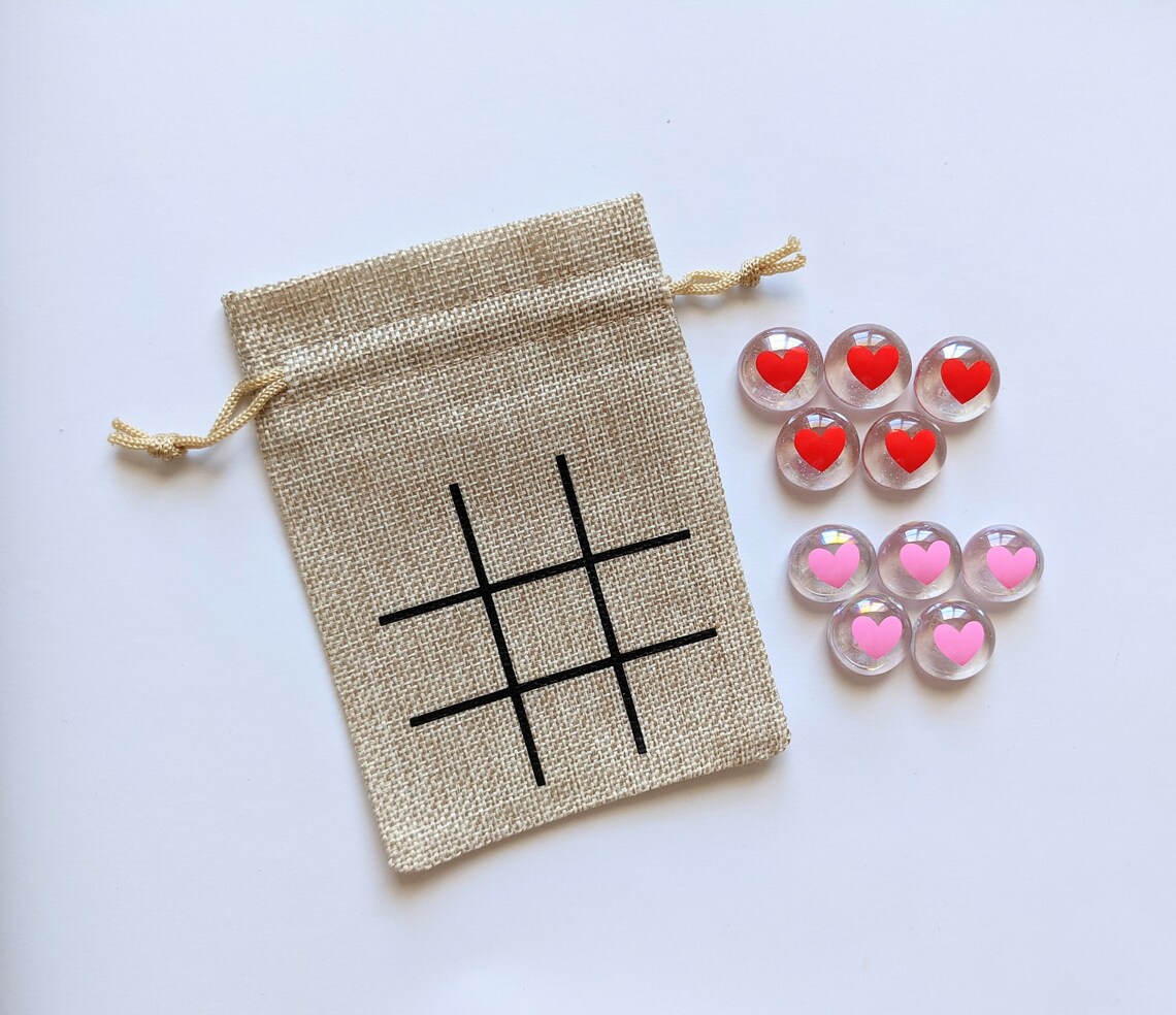 Heart Tic Tac Toe Game: Valentine's Day Party Favor - Etsy