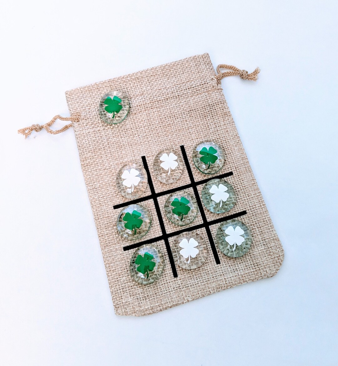 Shamrock Tic Tac Toe Game: St. Patrick's Day Theme - Etsy