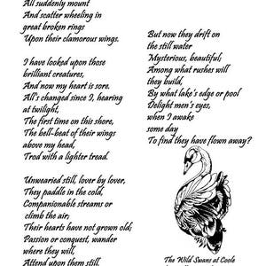 Womens Clothing the Wild Swans at Coole William Butler Yeats Printed ...