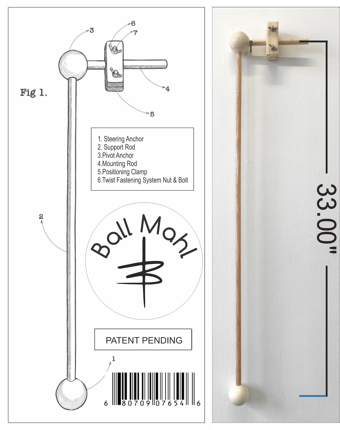 Mahl Stick - Ball Mahl - New Adjustable Stabilizing Tool for Supporting ...
