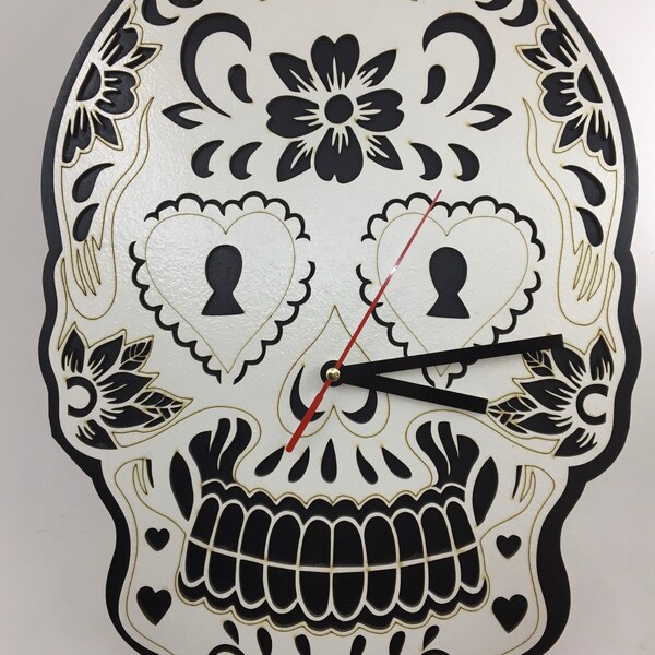 Skull Clock - Etsy