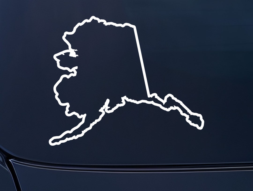 Alaska Decal Vinyl, Car, Truck, Boat, Laptop, Computer, Cell Phone ...