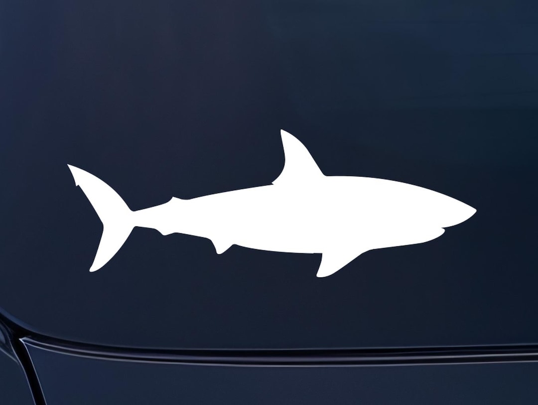 Great White Shark Decal Vinyl Car Truck Boat Laptop Computer Cell Phone ...
