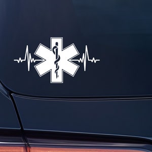 EMT EMS Decal Vinyl, Paramedic, Ambulance Car, Truck, Boat, Laptop ...