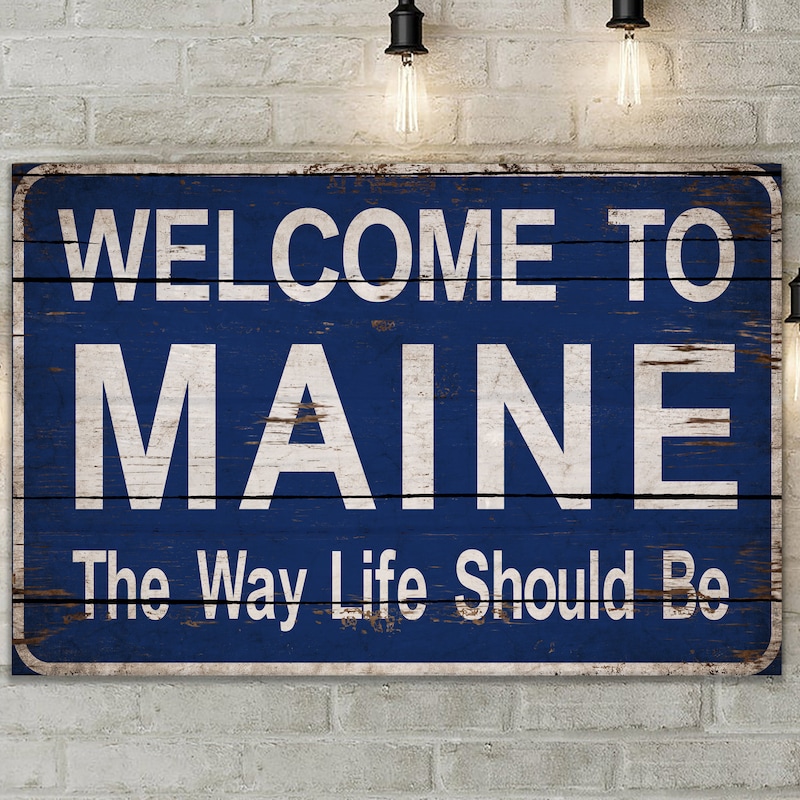 Maine Signs - Etsy