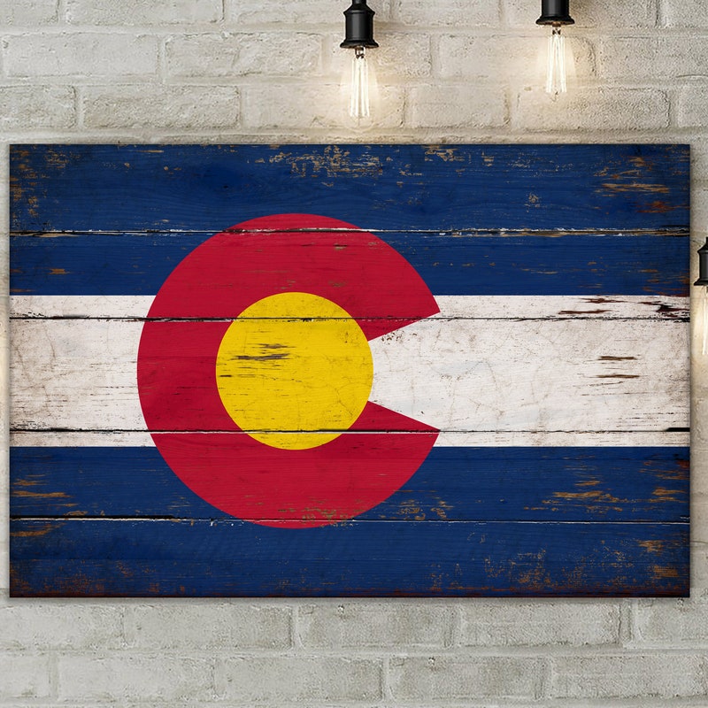 Wood Colorado Flag - Etsy