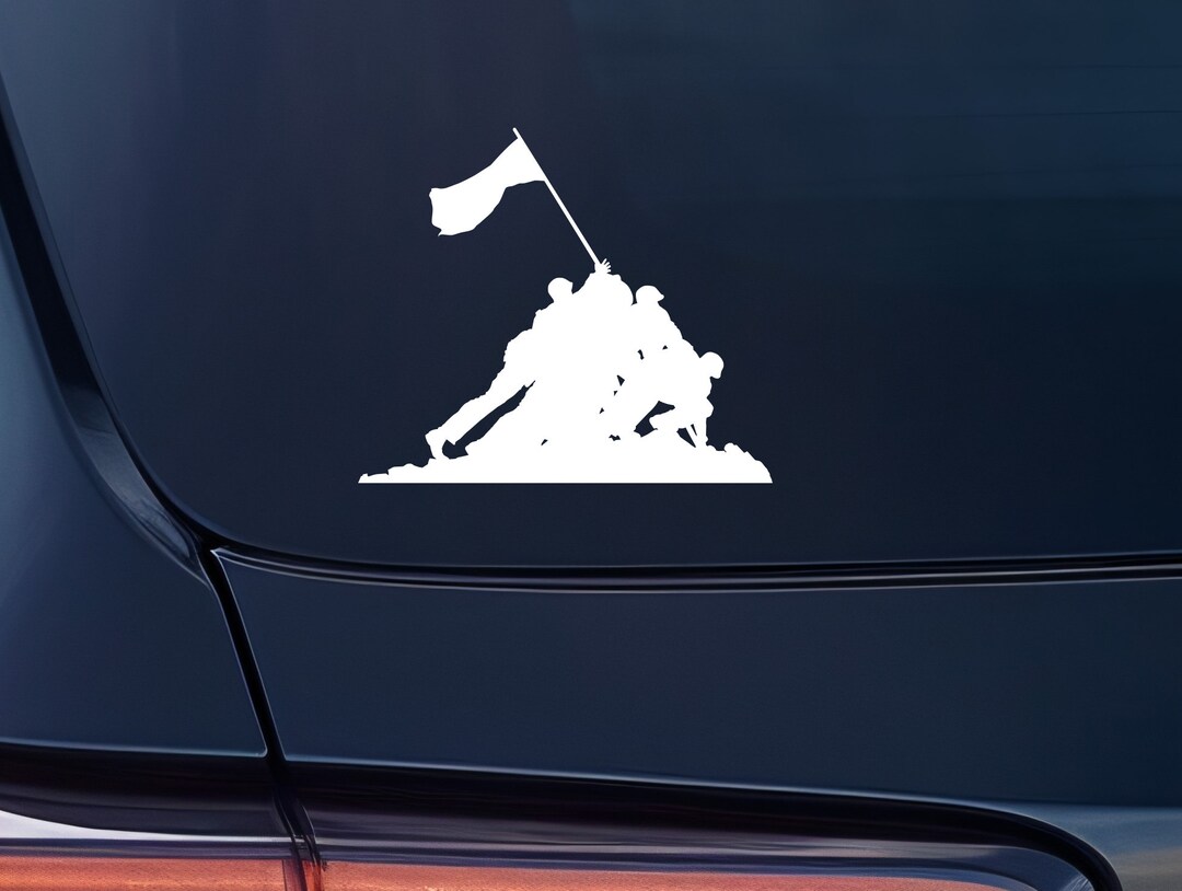 Iwo Jima Vinyl Decal, WW2, World War 2, Japan, Pacific, Decal Car ...