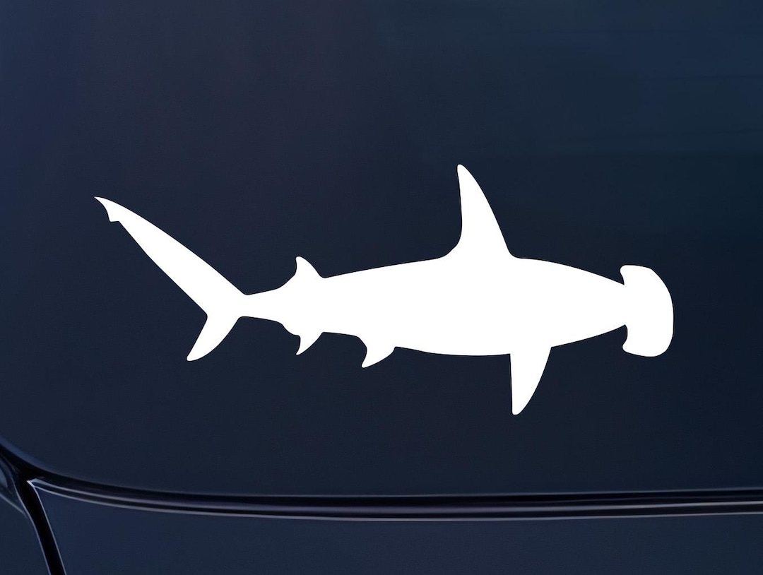 Hammerhead Shark Decal Vinyl Car Truck Boat Laptop Computer Cell Phone ...