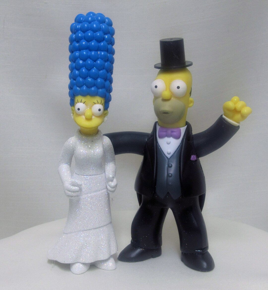 Simpsons Wedding Cake Topper Figurines - Etsy