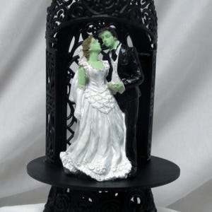 ZOMBIE WEDDING Bride Groom Wedding Cake Topper Gothic #2 Bride Light ...