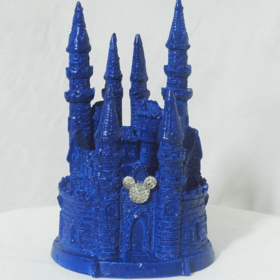 Royal Blue Hidden Mickey Small 4 1/2" Tall Cinderella Castle Wedding ...